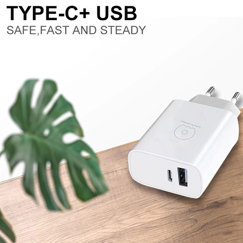 Huislader USB C en USB Snel lader | ZKL Telecom